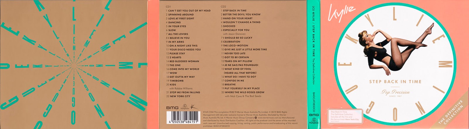 Encarte: Kylie Minogue - Step Back In Time: The Definitive Collection ...