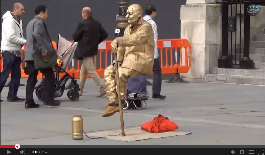 Social Network Post: Amazing Levitating Man!!!