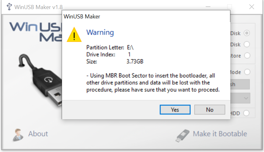 WinUSB Maker: creemos un USB de arranque de Windows 10/8/7 desde ISO