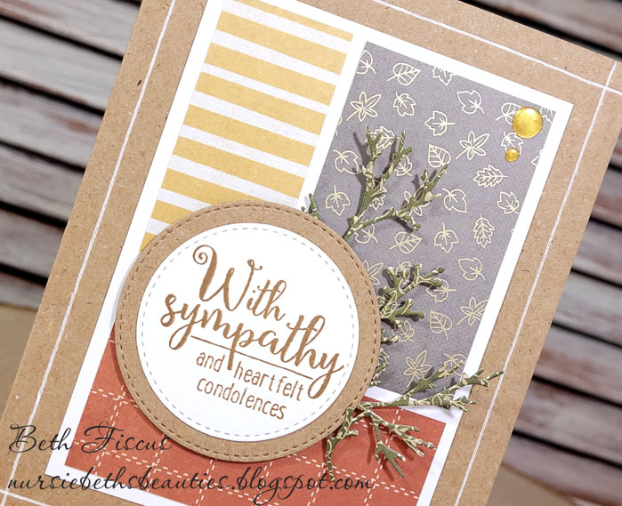 Beth's Beauties: Sheetload of Fall Sympathy Cards