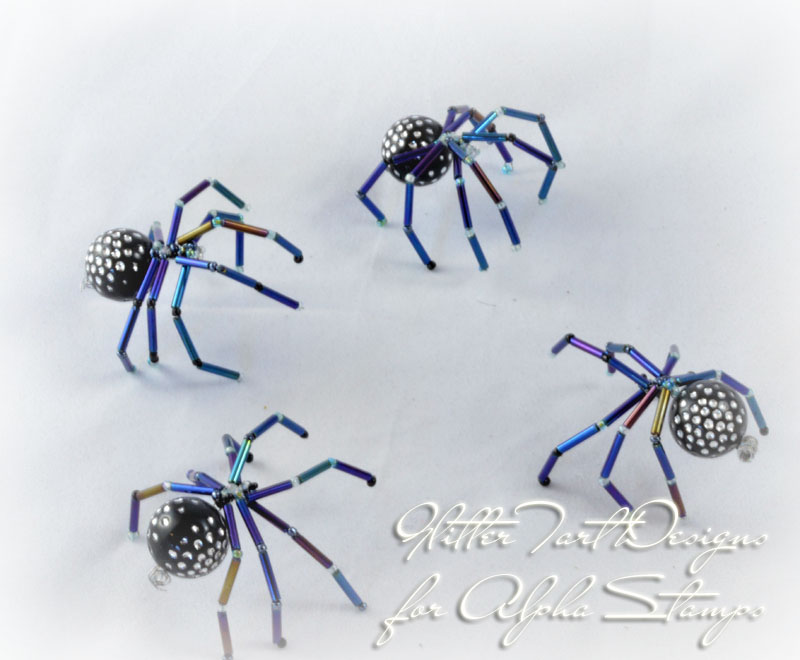 Glitter Tart Designs: Beaded Wire Spider Tutorial