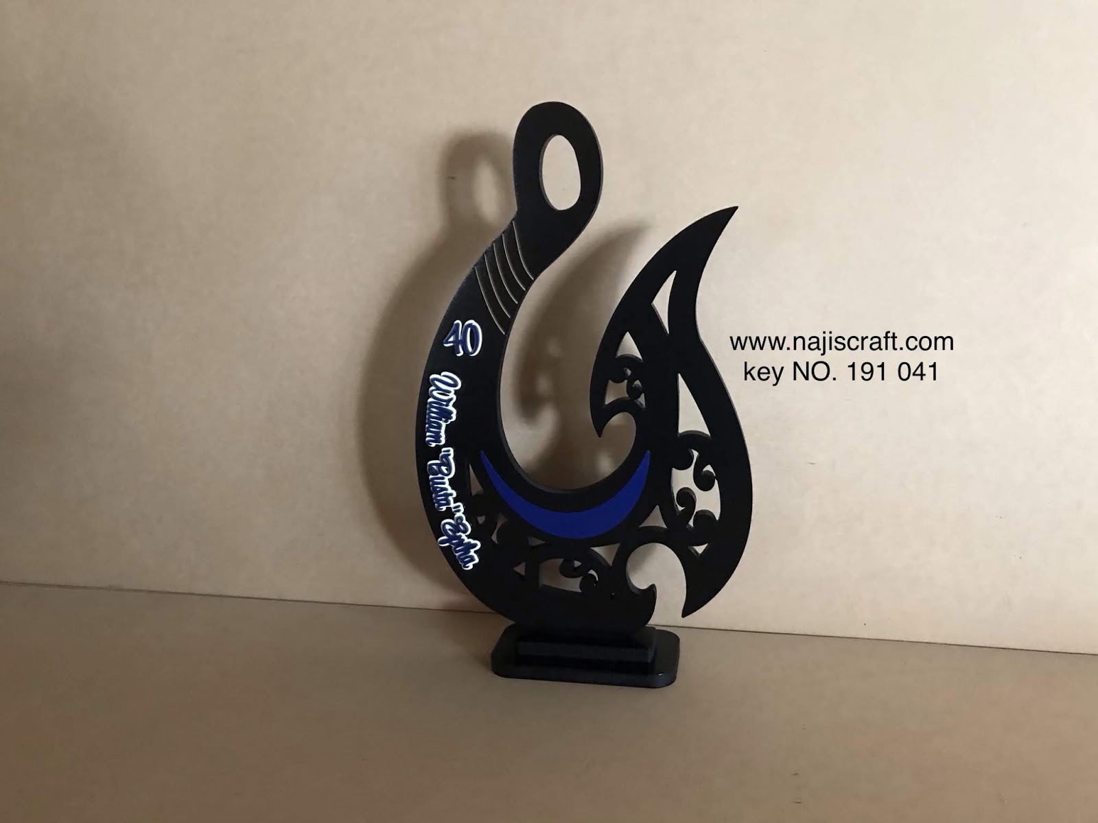 NO. 191041: 21ST KEY 45CM - MAORI FISH HOOK