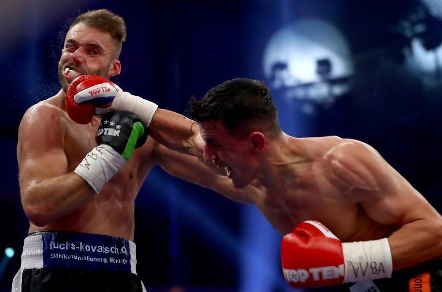 Albanian boxer Robin Krasniqi world champion in IBO and WBA defeats the ...