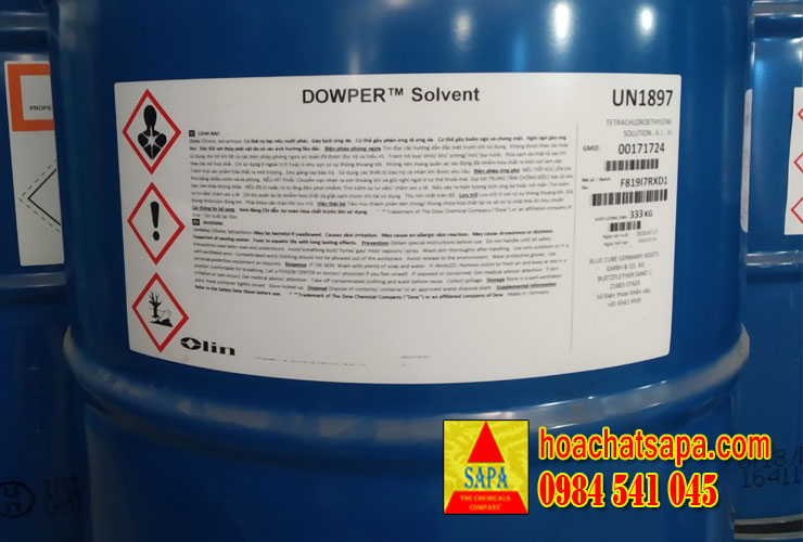 Dung môi giặt khô Dowper Solvent mới nhất 2019