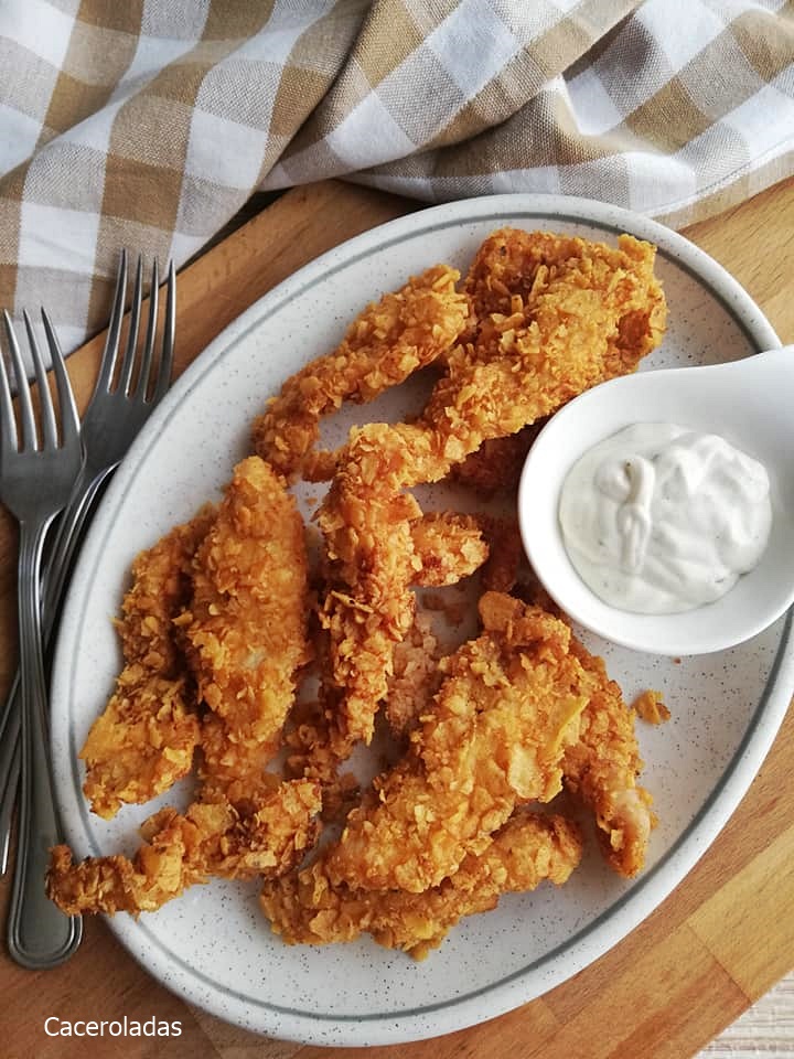 Fingers de pollo súper crujientes (Tex Mex) - Fritos o al horno ...