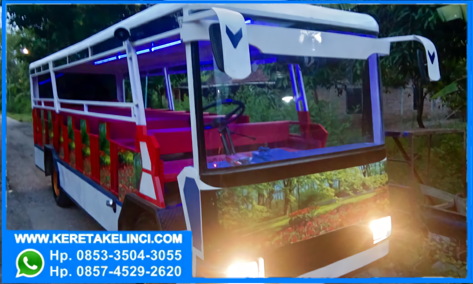 Kereta Mini Odong-Odong Model Bus Menarik | KeretaKelinci.com Bengkel ...
