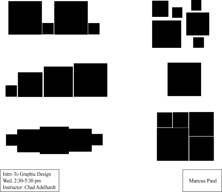 Intro to Graphic Design: Black Squares
