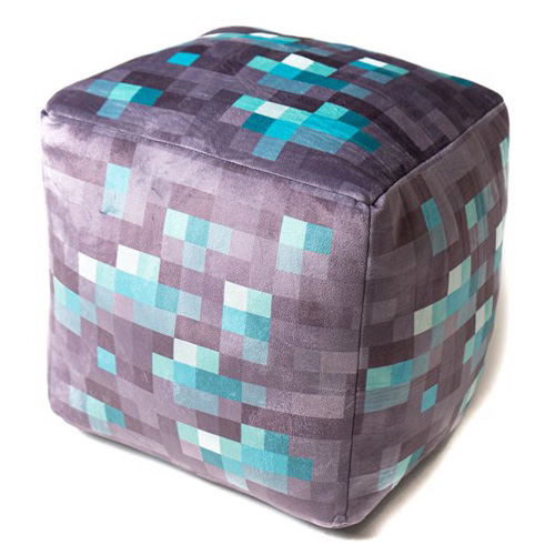 Minecraft Diamond Ore Block Plush | Minecraft Merch