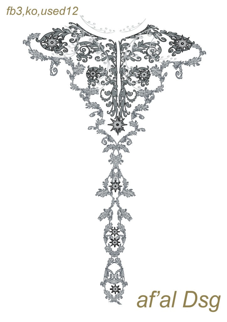 Contoh Design Motif Bordir Ornament Decoratif | bordir