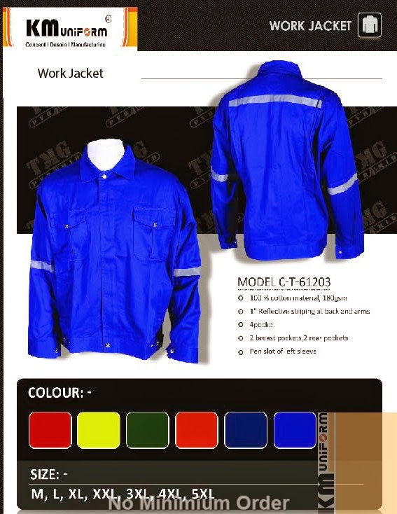 Uniform Supplier in Johor Bahru: Safety Jacket in KM Uniform, Johor Bahru, Johor , Malaysia