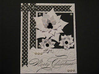 Creations By Sharon: Black and White Christmas Card