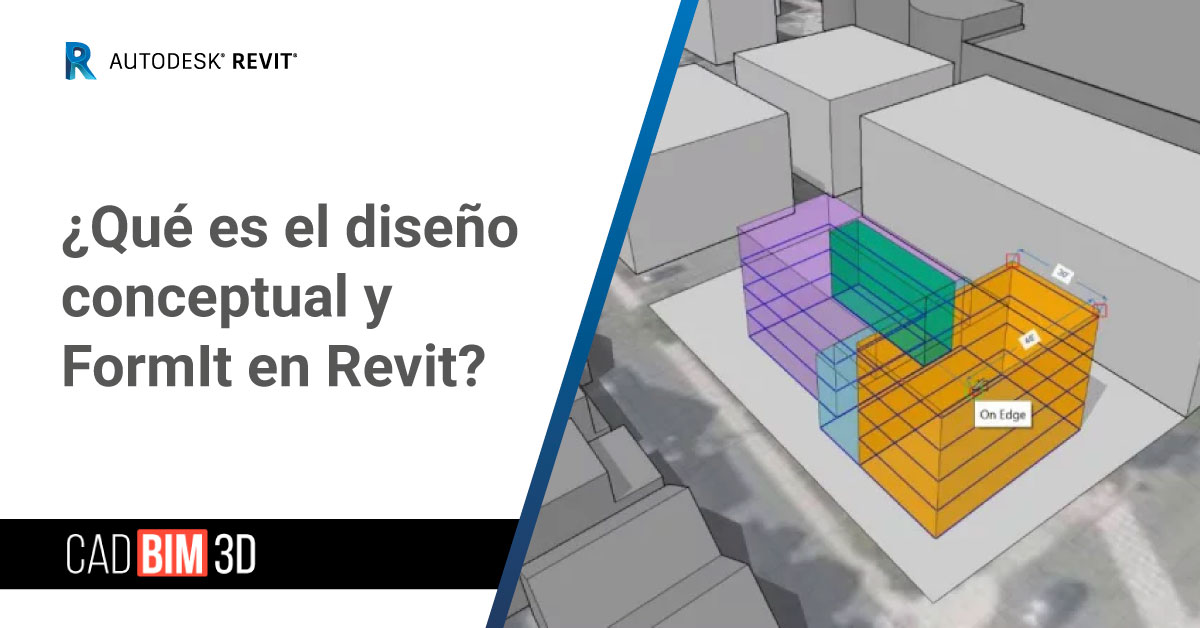 ¿Qué es el diseño conceptual y FormIt en Revit? - cadBIM3D