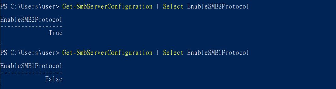 平行地球: 關閉啟用windows跟samba的SMBv1 and SMBv2 and SMBv3