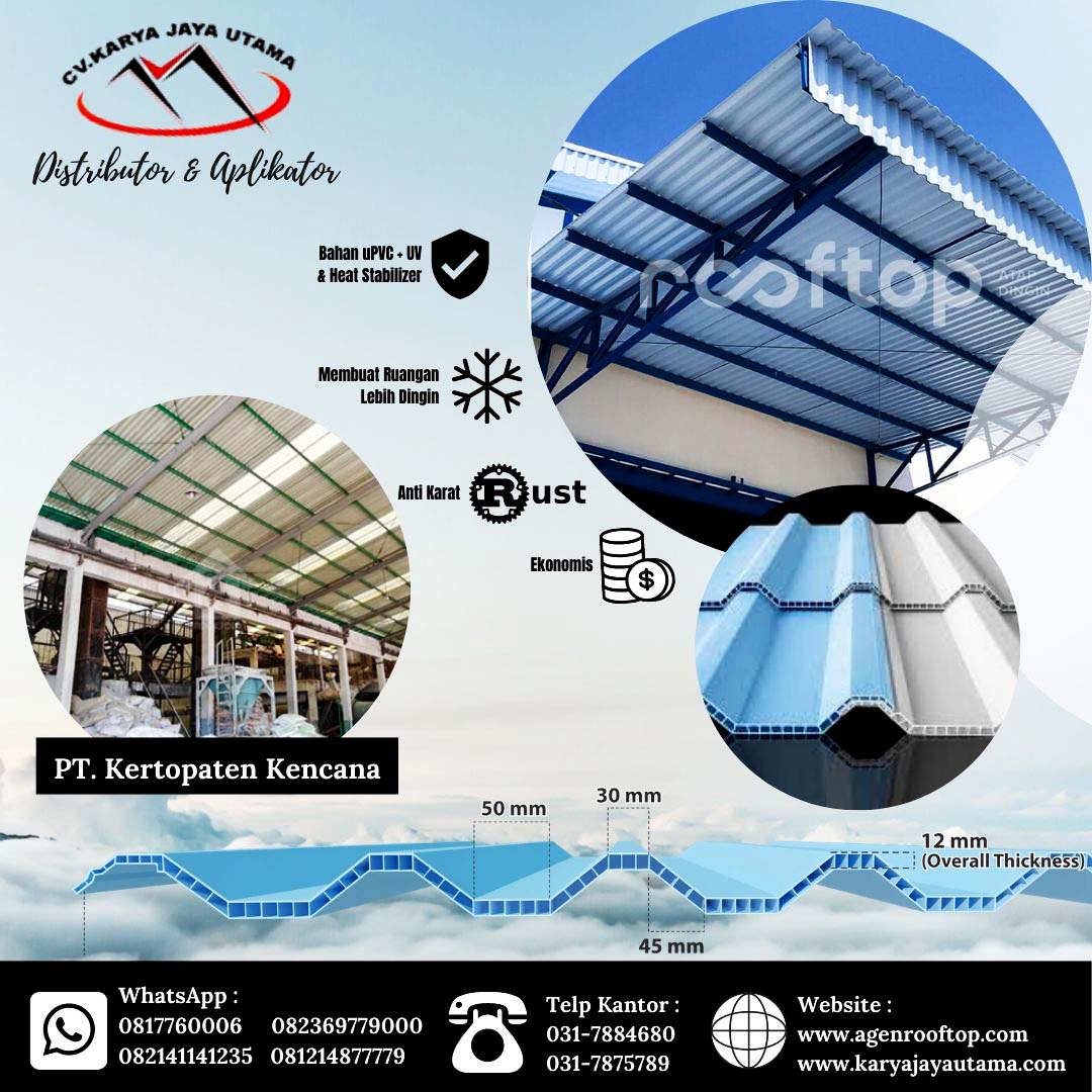 ATAP ROOFTOP | ATAP DOUBLE LAYER | ATAP MURAH | SOLUSI ATAP AWET