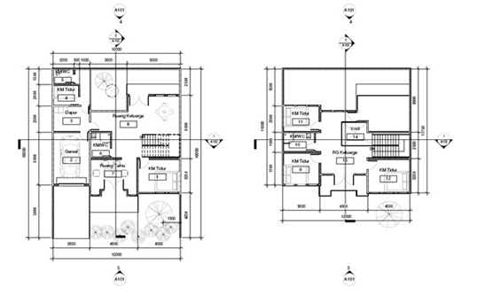 CARA MENGGAMBAR POTONGAN A-A DAN B-B - Jurnal Arsitektur