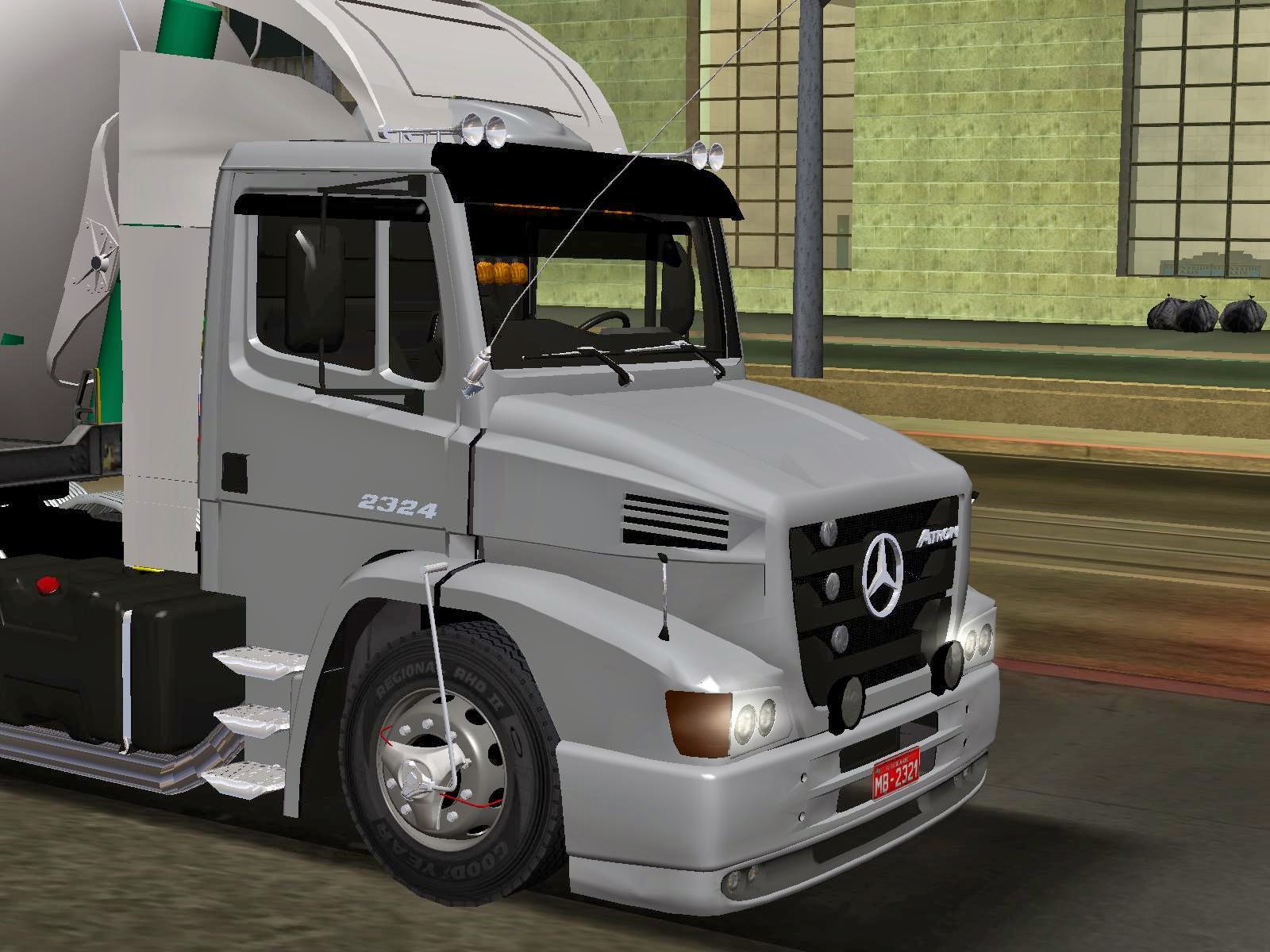 GTA San Andreas - Carros Brasileiros: Mercedes Benz Atron 2324 Cavalo Mecânico no Truck
