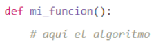 DECLARACIÓN DE MÉTODOS O PROCEDIMIENTOS EN PYTHON3