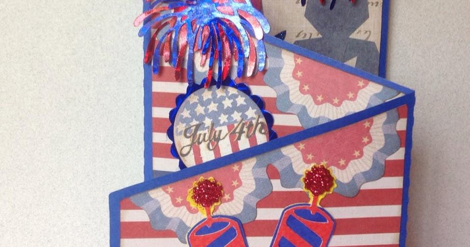 Eva's Scraps N' Cards: Tri-fold Flag Card