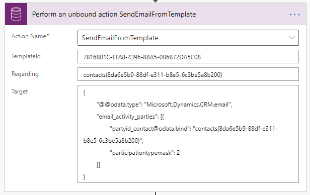 Perform Bound Unbound Action With Entitytype Parameters In Power Automate