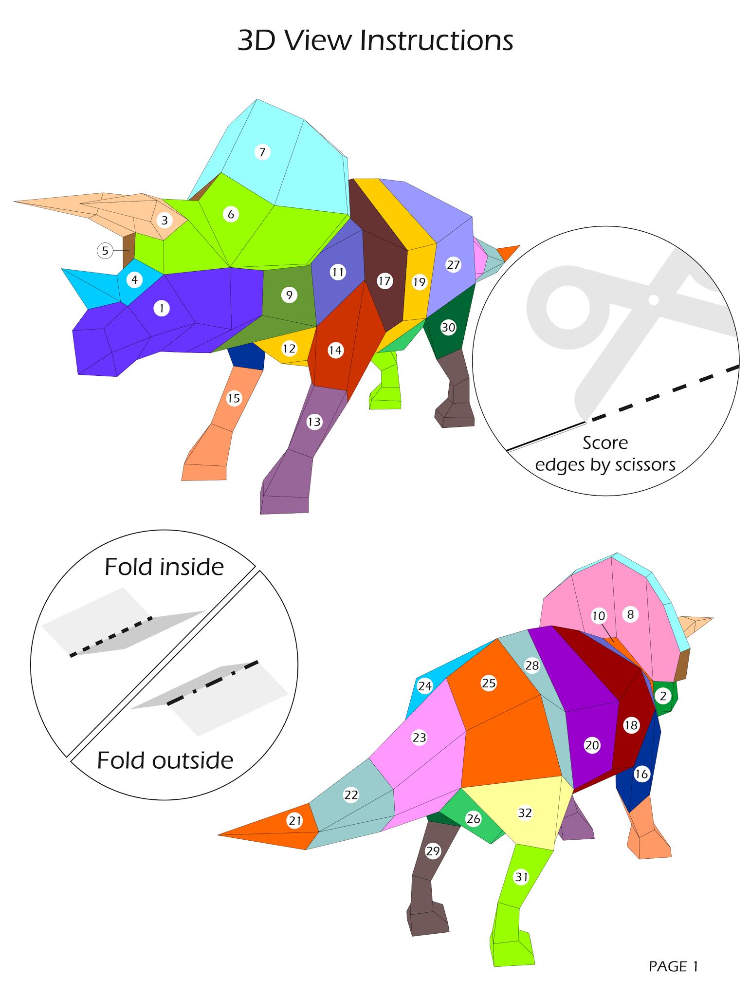 Papercraft Instructions at Michael Theis blog