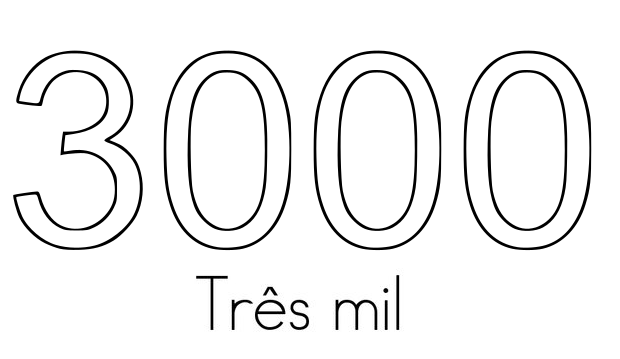 Blog de Geografia: Número 3000 - Desenho para Imprimir e Colorir