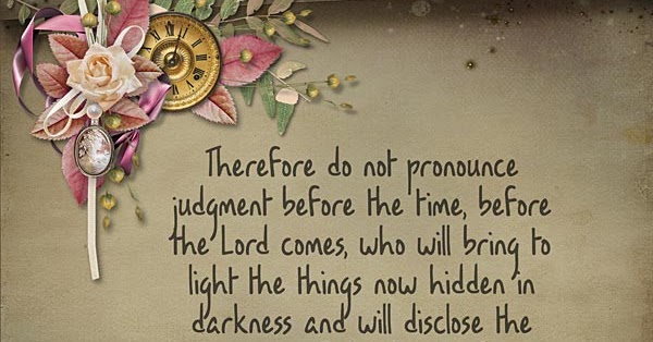 Layout for Today: Before the Time