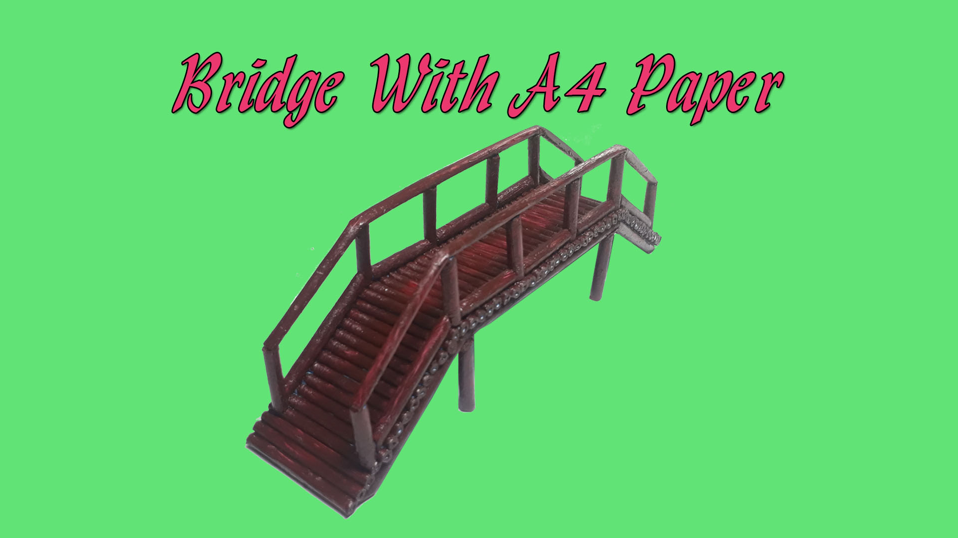 Bridge Of Paper A4 | Make Bridge With A4 Paper And Color Paint // Craft ...