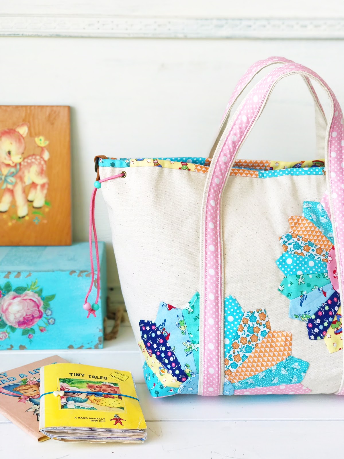 Cream Craft: Versatile Dresden Tote Bag - Storytime 30's for Riley ...