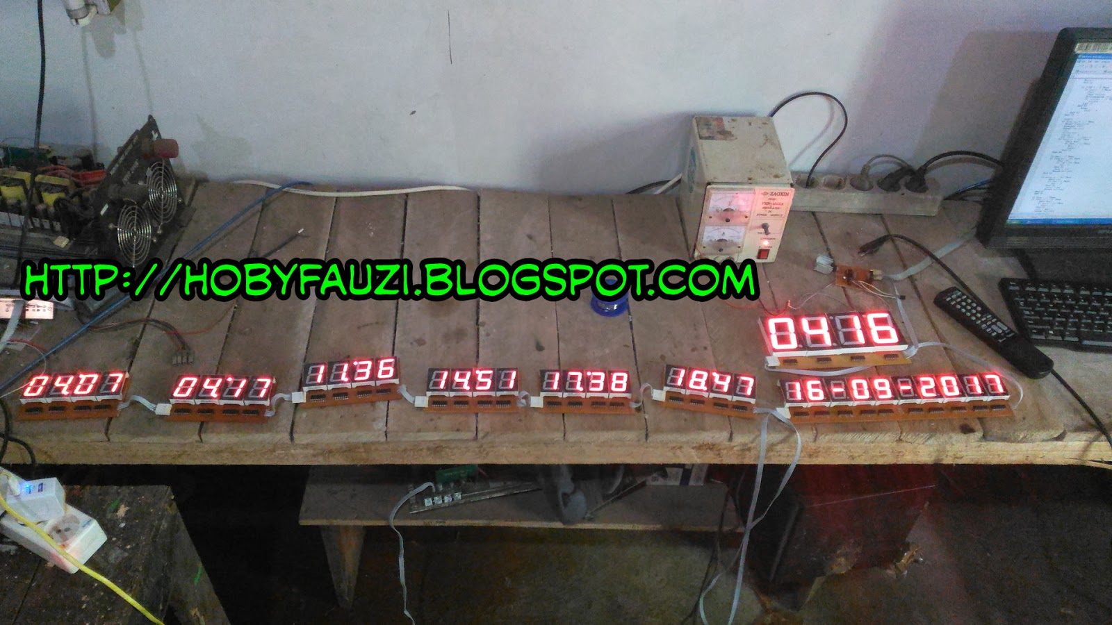 cara membuat jam digital dan timer iqomah untuk masjid - Belajar ...