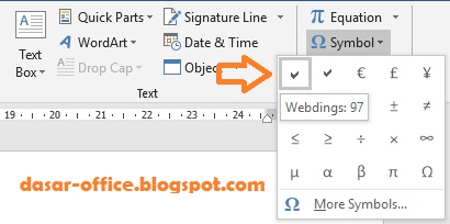 Cara Membuat Tanda Centang di Word 2016 - Dasar Office | Belajar ...