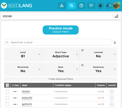 German Learning Seedlang Review