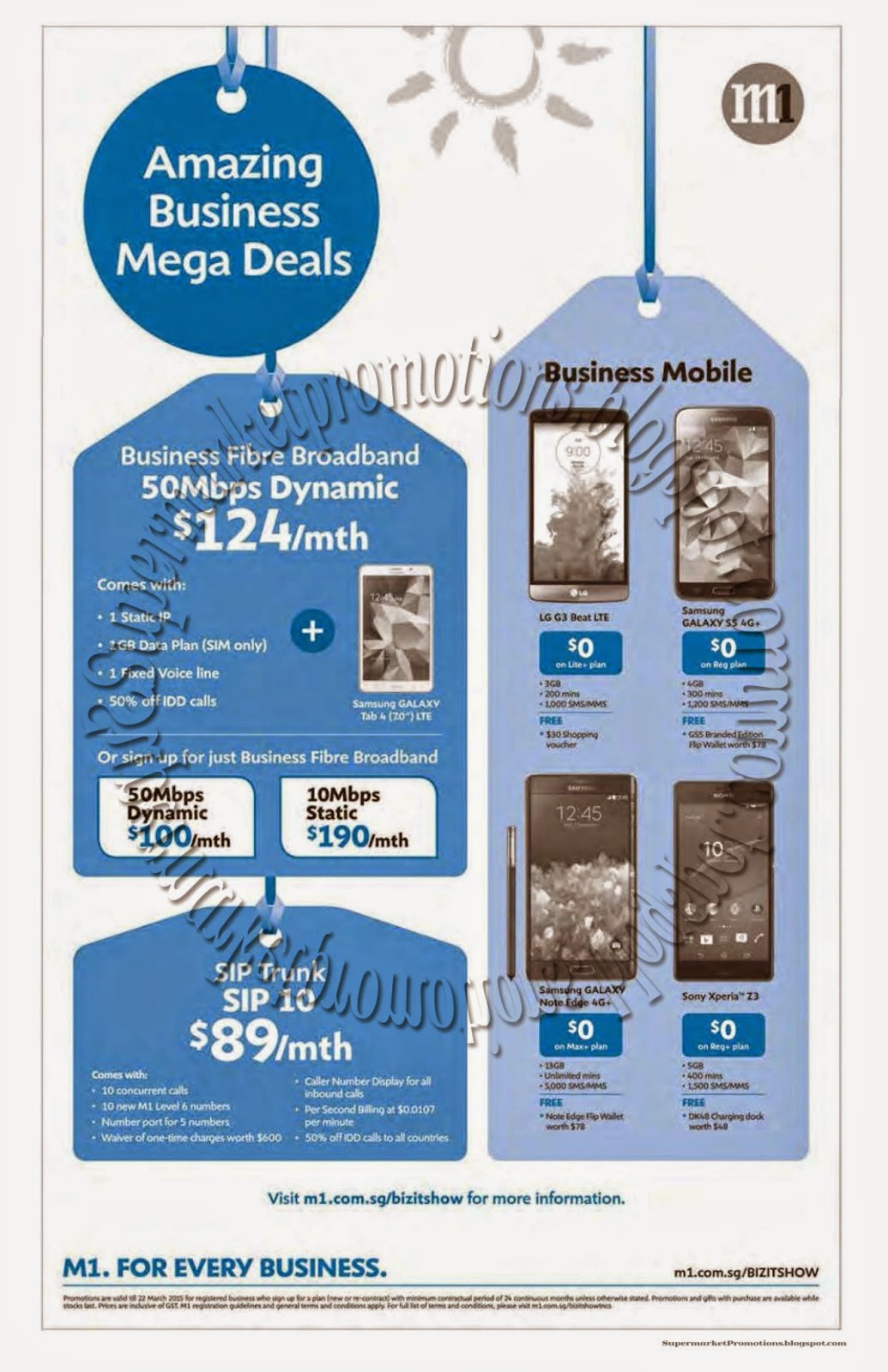 M1 Amazing Business Mega Deals 19 March 2015 ~ Supermarket Promotions