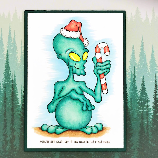 X-Files X-Mas Alien Christmas Card | Paperesse