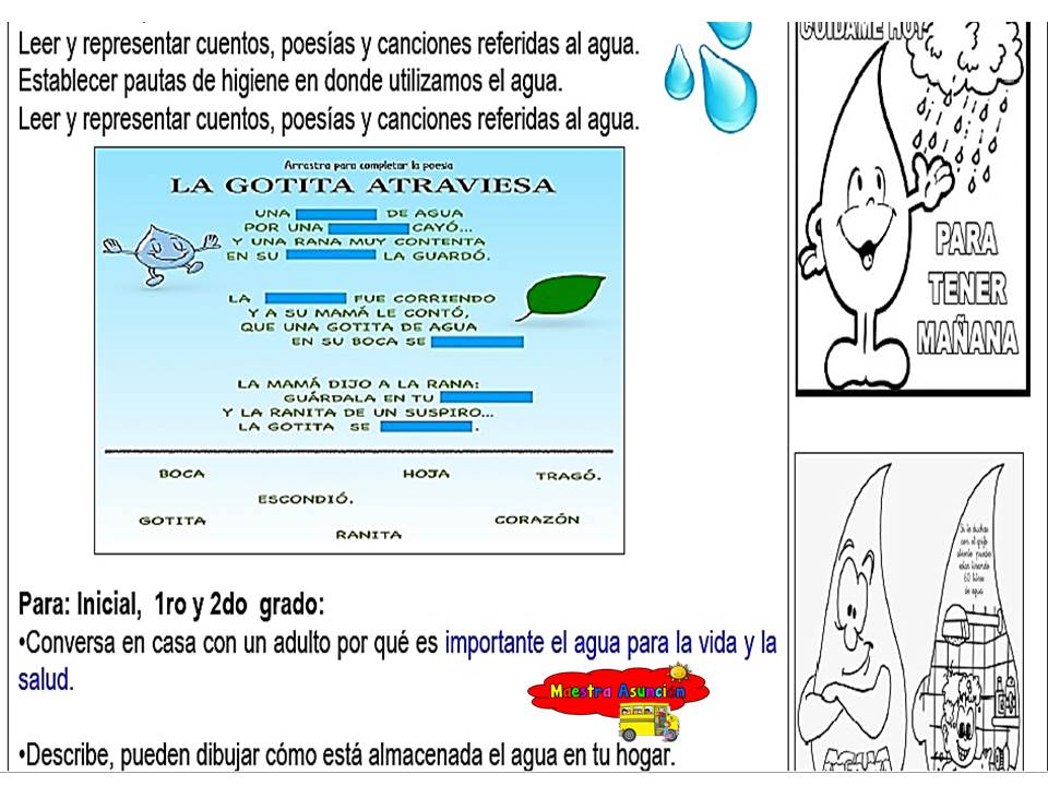 Plan Especial para celebrar el Día Mundial del Agua.
