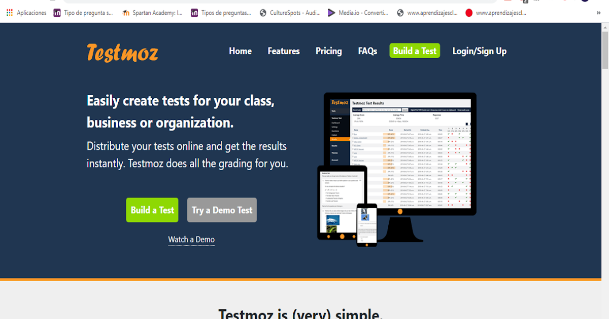 Cómo crear un examen en Testmoz | ticsomx