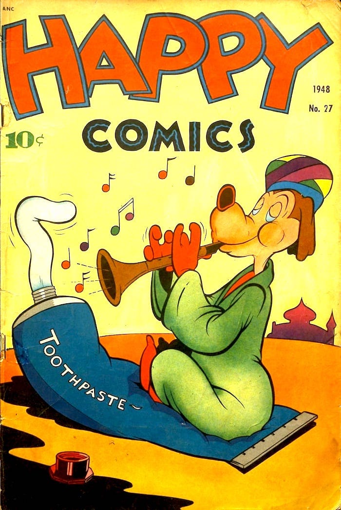 Happy Comics #27 - Frank Frazetta art - Pencil Ink