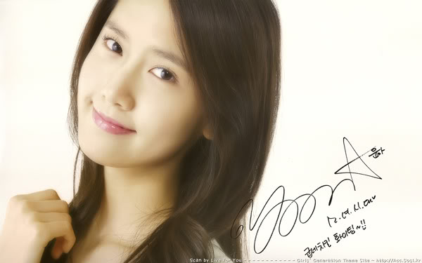 Yoona SNSD Signature Wallpaper | SNSD Artistic Gallery