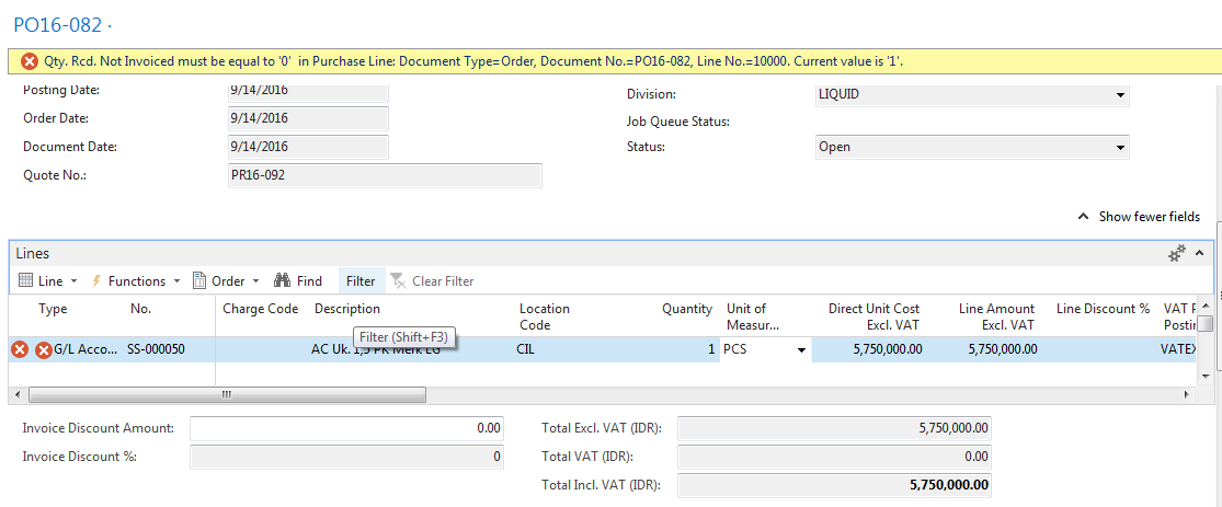 About Computer: Changing PO Type on PO Detail Line in NAV after GRN