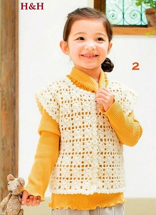 Making it : Vest for girls in Crochet