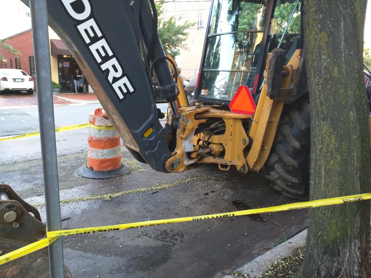 Robert Dyer @ Bethesda Row: Massive pothole, utility work present ...