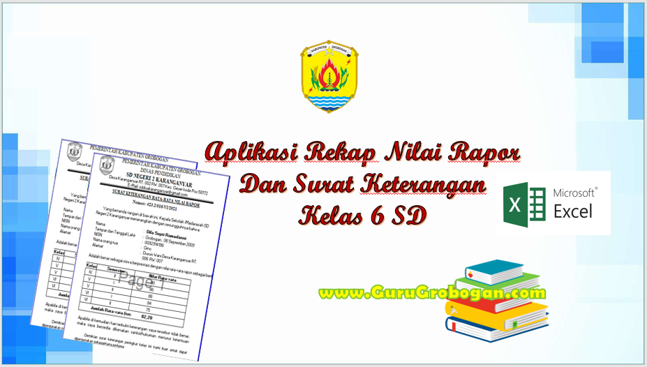 Aplikasi Rekap Nilai Rapor dan Surat Keterangan Kelas 6 TP.2020/2021 ...
