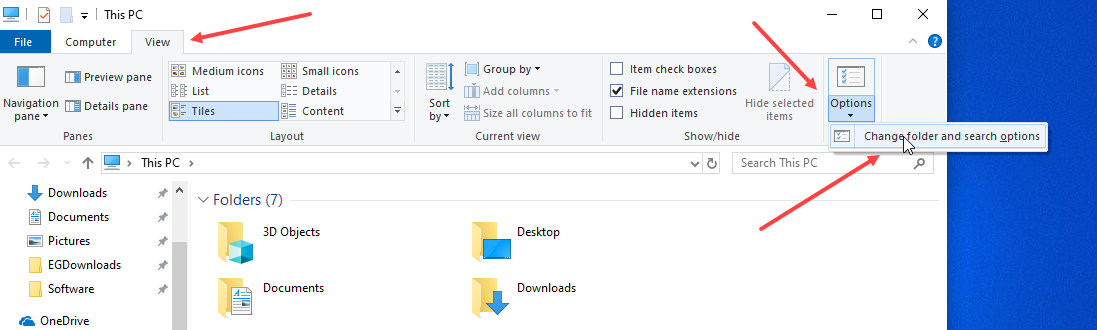 Cara Membuka Folder Options di Windows 7, 8, dan 10 | Devata Komputer