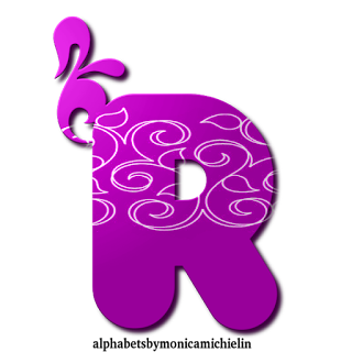 M. Michielin Alphabets: PURPLE ALPHABET ORNAMENT AND ICONS PNG