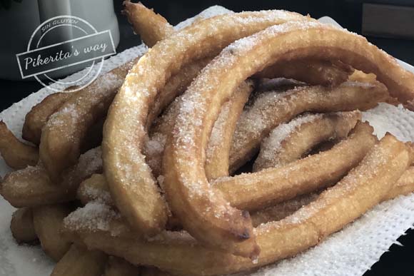 Churros con masa choux