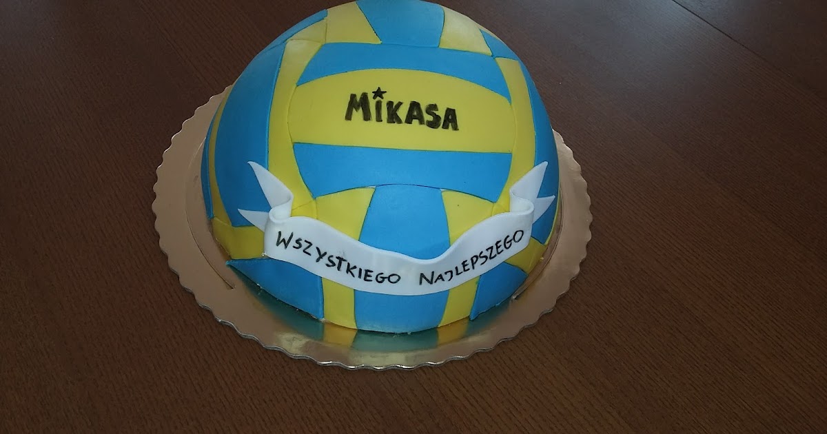 Kreatywne torty Anety: Tort piłka siatkowa