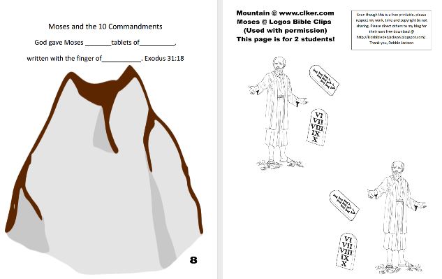 Bible Fun For Kids: Moses & the 10 Commandments