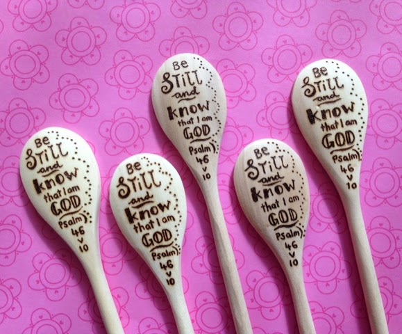 Susyan Crafts: Wooden Spoon Bible Verses for the Kitchen