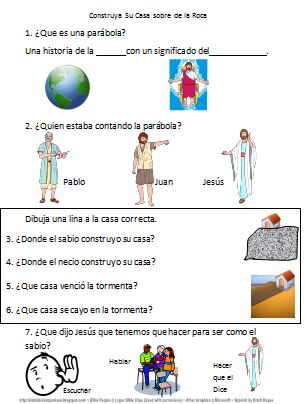 Bible Fun For Kids: Life of Jesus Worksheets in Spanish