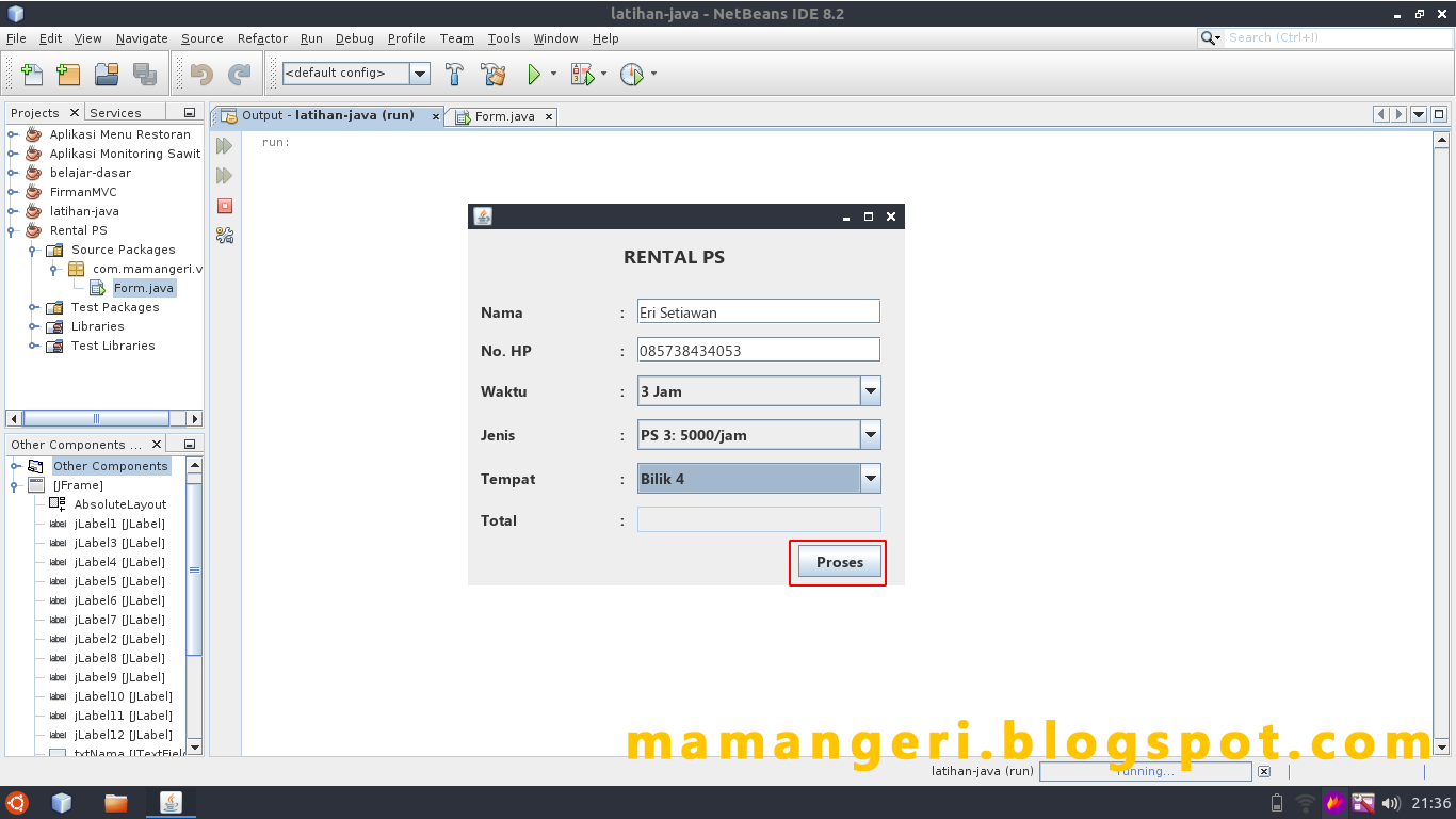 Membuat Aplikasi Rental PS Sederhana Java Netbeans dan MySQL ...