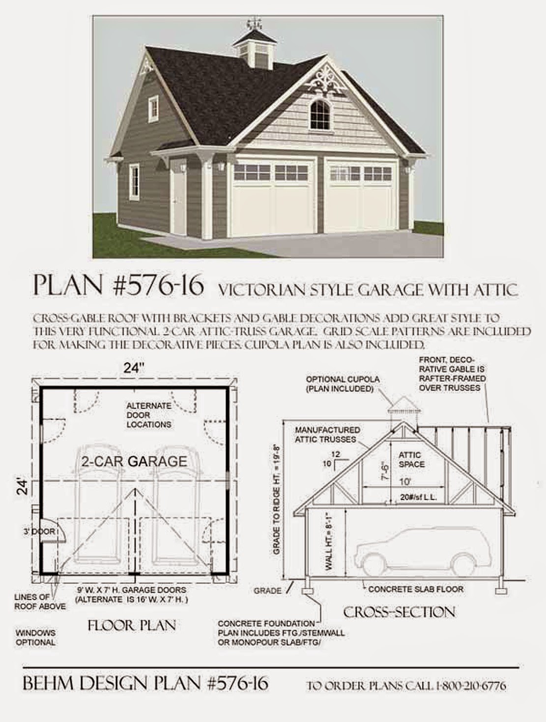 Garage Plans Blog - Behm Design - Garage Plan Examples: Garage Plan 576 ...